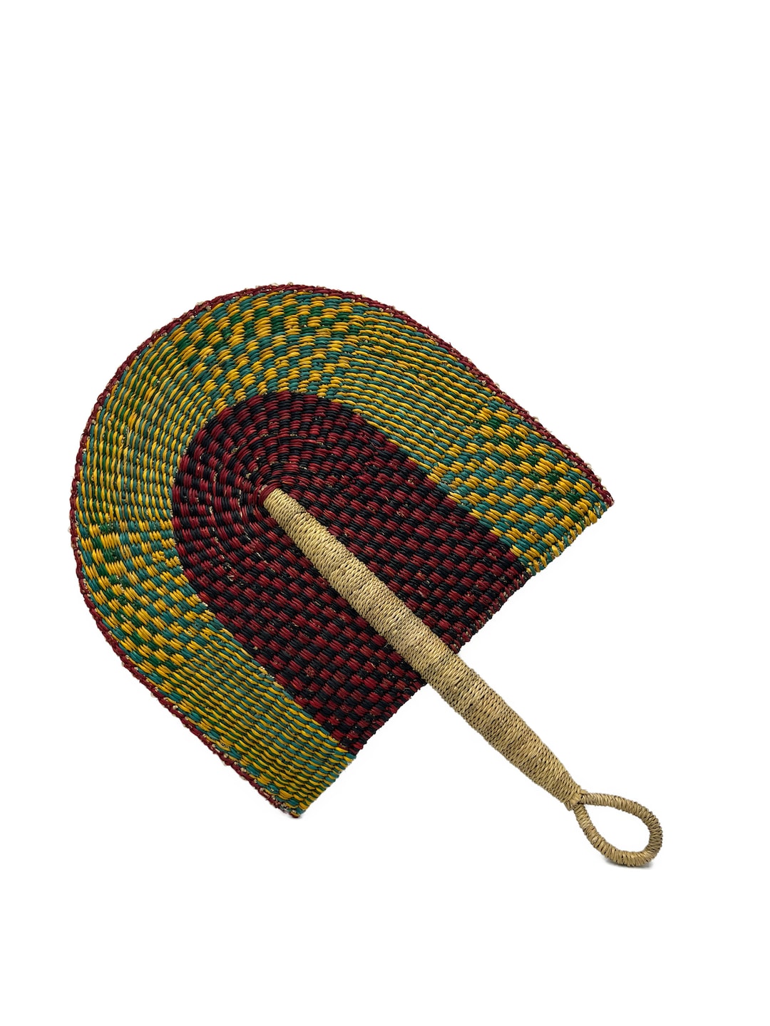 African Fan Handwoven Fan Decorative Fan African Wall Fan Straw Woven ...