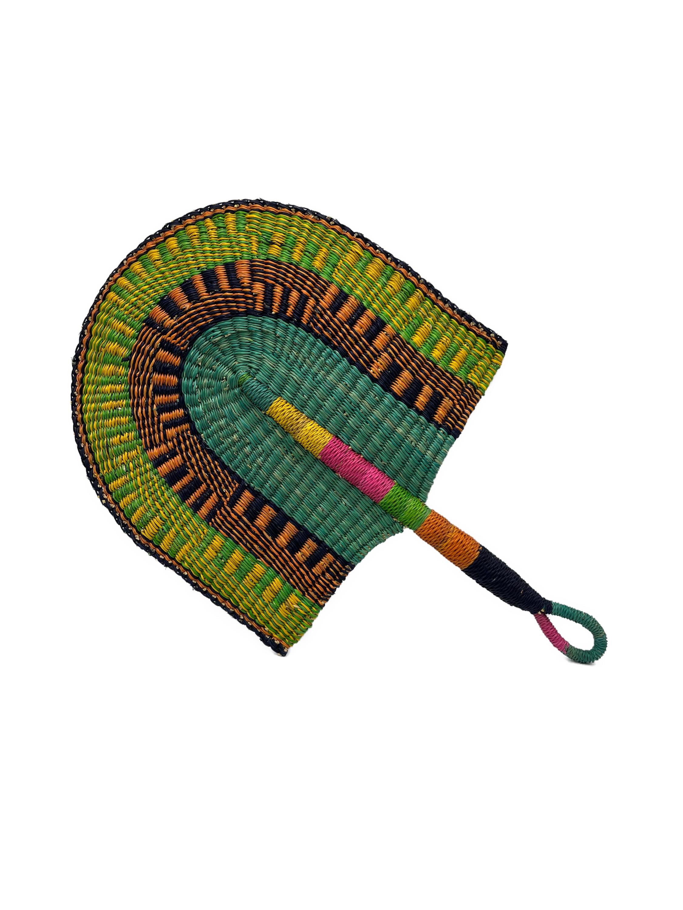 African Fan | Handwoven Fan | Decorative Fan | African Wall Fan | Straw ...