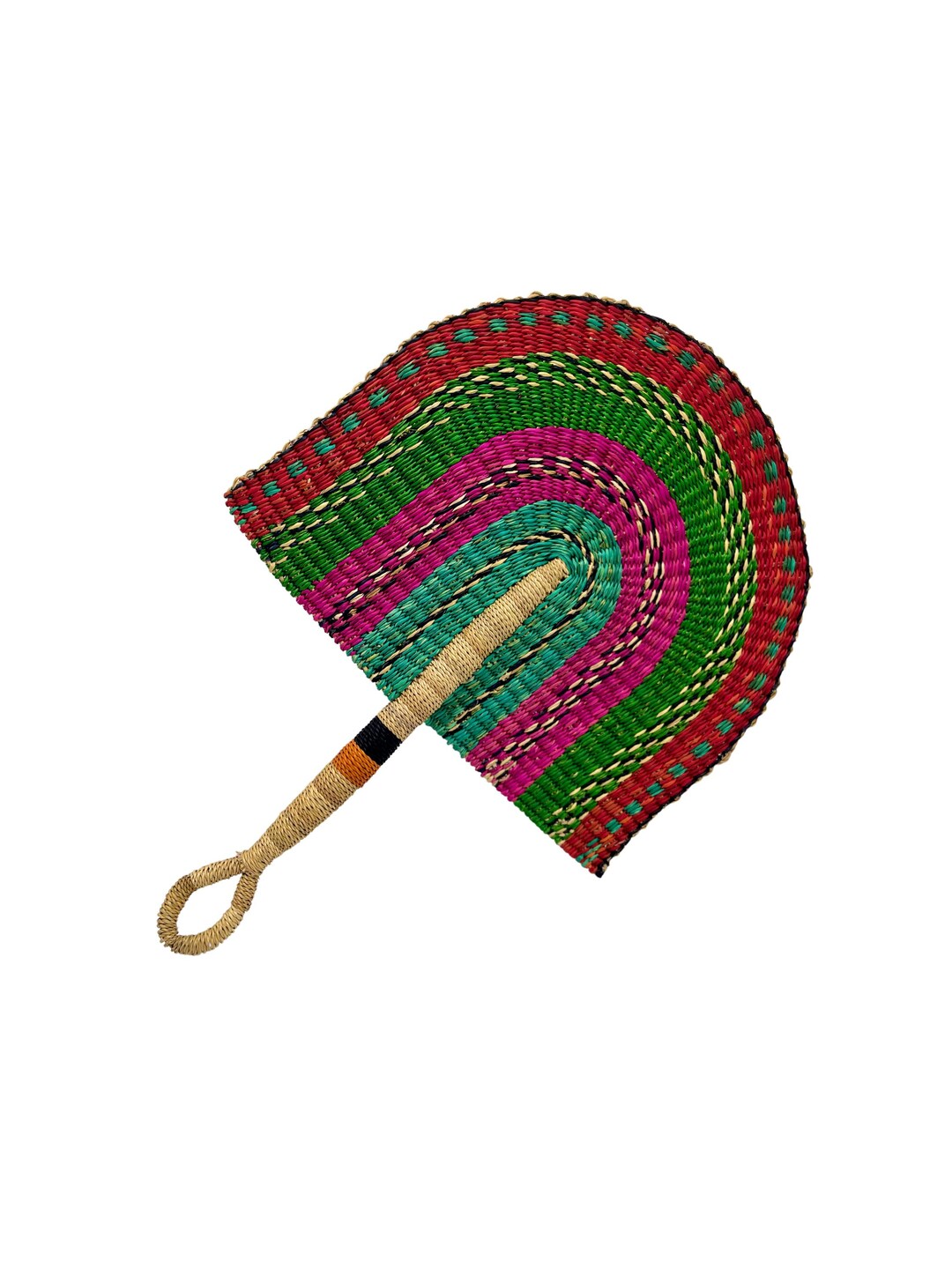 African Fan | Handwoven Fan | Decorative Fan | African Wall Fan | Straw ...