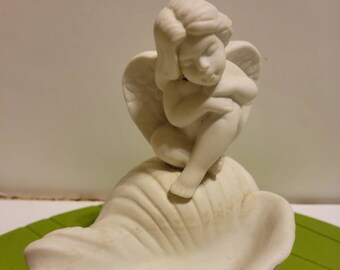 Ceramic Shell Angel - Etsy