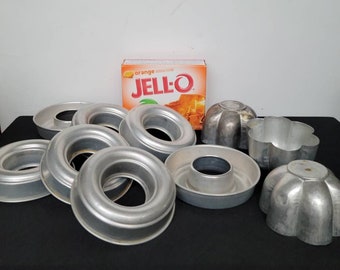 3 Vintage Round Swirl Tin Aluminum Tart Jell-o Molds Crafts - Etsy