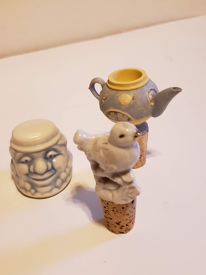 Bottle Stoppers, Decorative Wine Bottle Corks, Ceramic Frogs ...