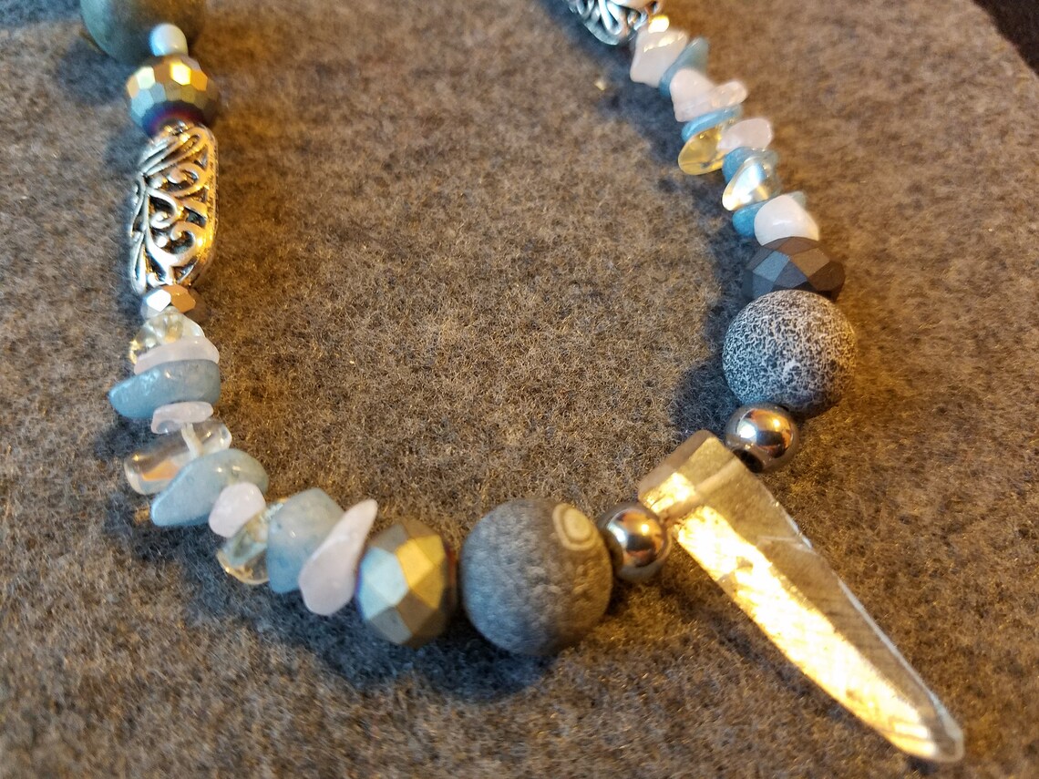 Pendant Necklace Crystal Pendant Healing Stone Harmony - Etsy