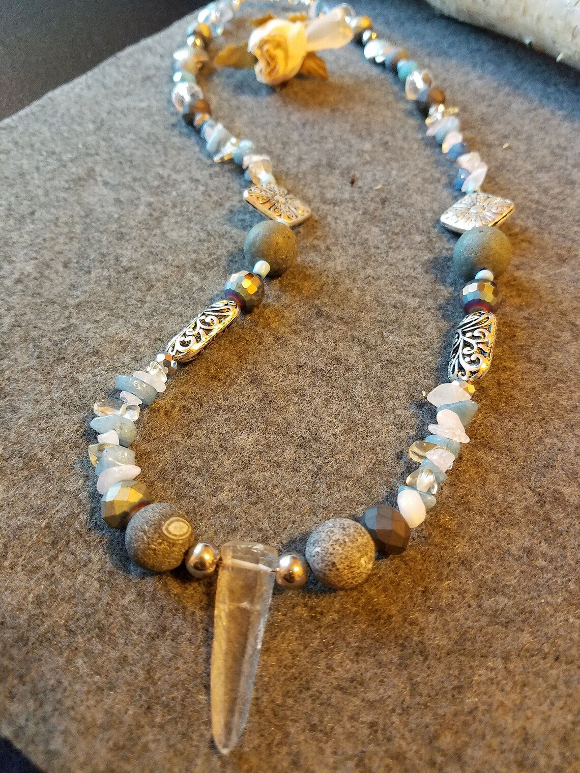 Pendant Necklace Crystal Pendant Healing Stone Harmony | Etsy