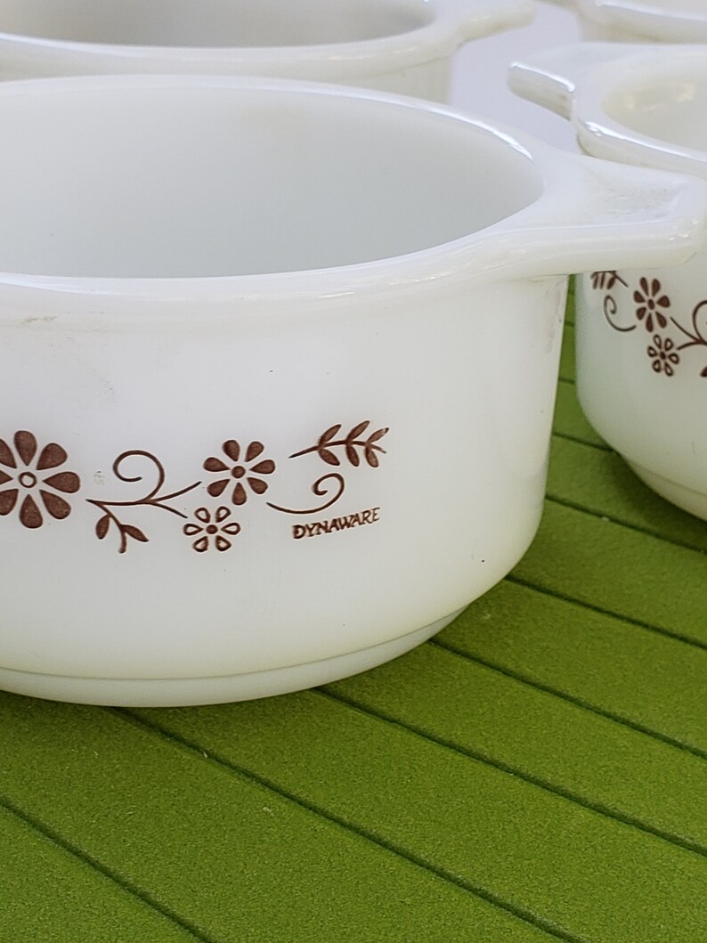 Vintage Kitchen, Set of 4 Dynaware, Pyr-o-rey Casserole Dishes, Dessert ...