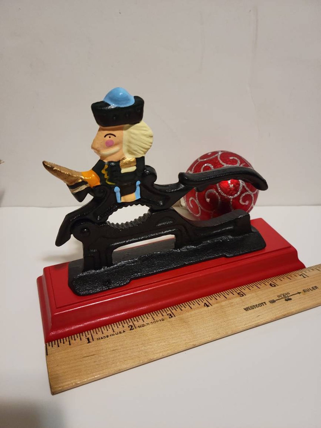 Nut Cracker, Vintage Nut Opener, Colonial Solider Design, Holiday Decor ...
