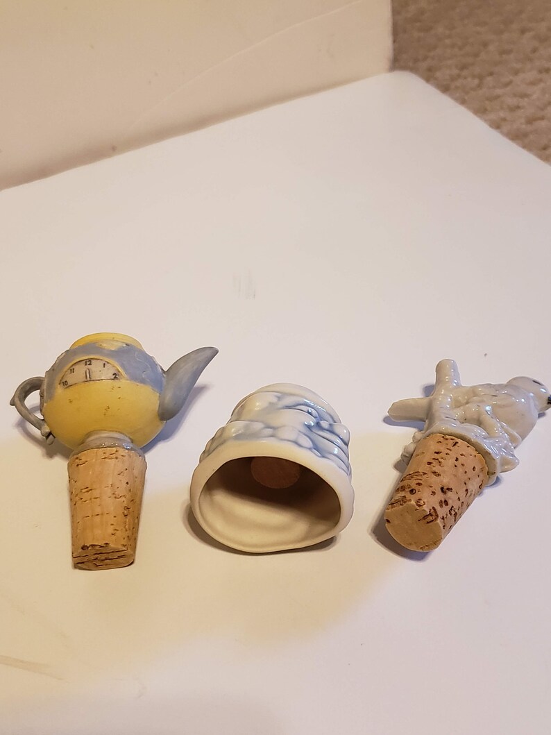 Bottle Stoppers, Decorative Wine Bottle Corks, Ceramic Frogs ...