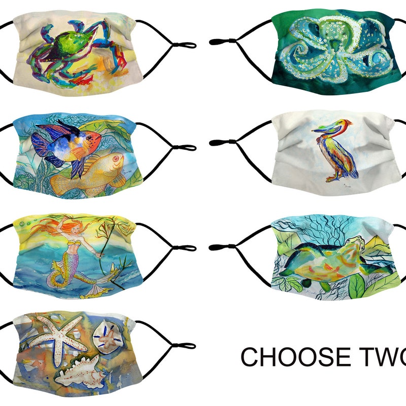 Sea Turtle Face Mask - Etsy