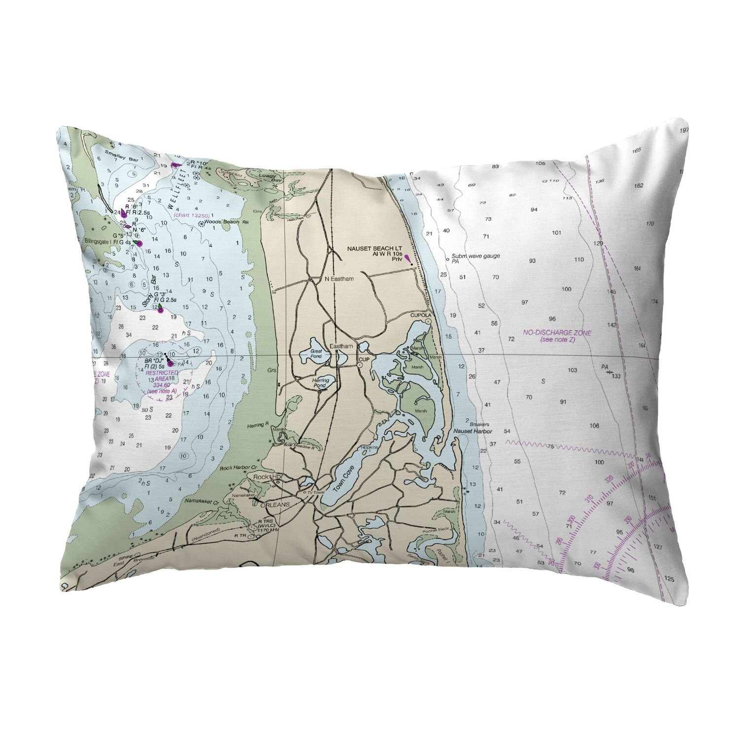 Cape Cod - Nauset Beach, MA Nautical Map Noncorded Indoor/outdoor ...