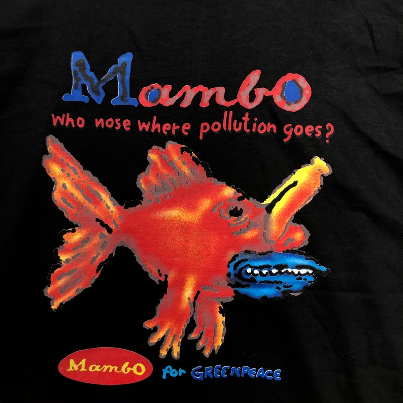 Never Worn!!! Vintage 90s Mambo Big Logo T-shirt | M | Who Nose Where ...