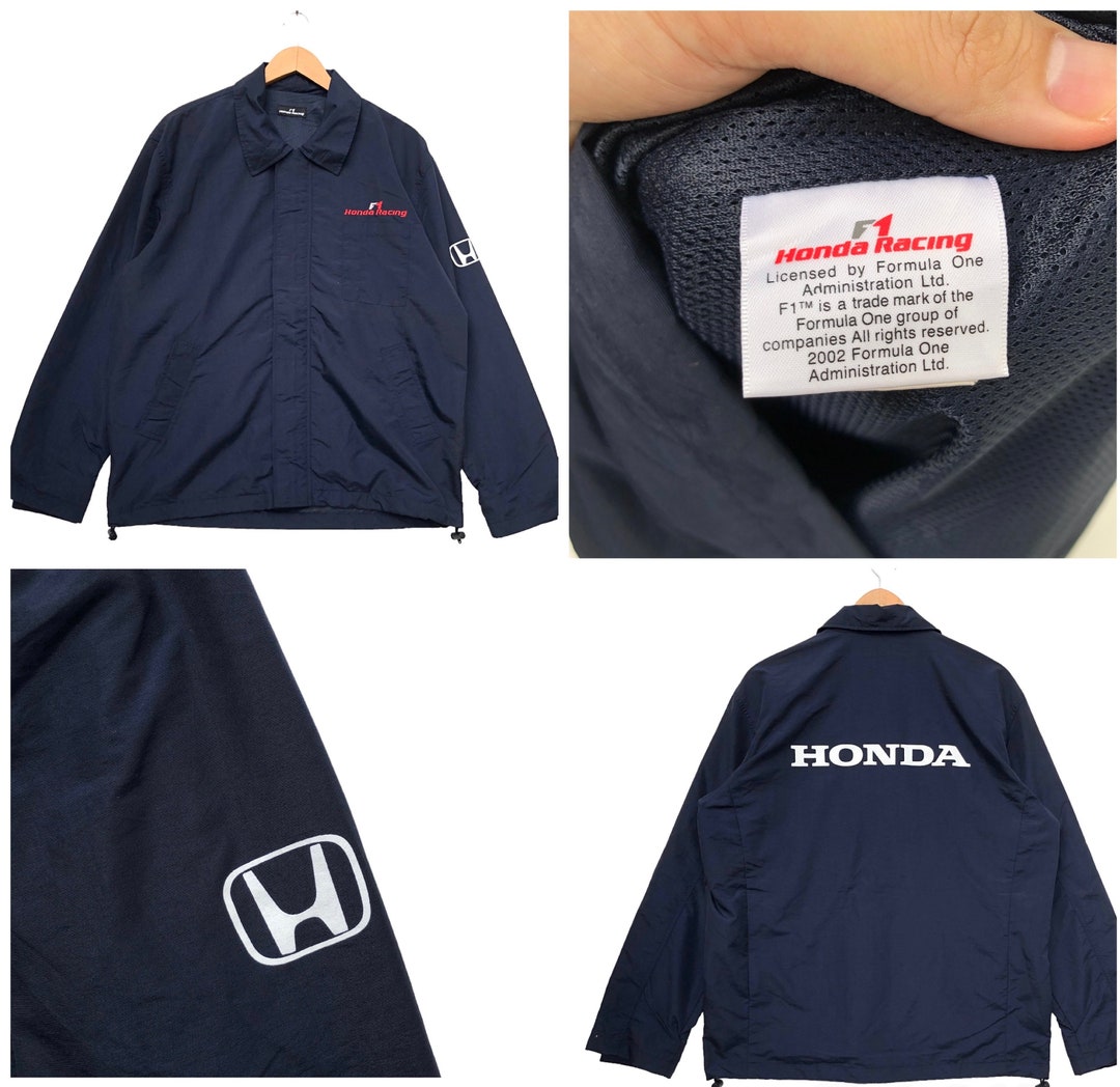 Vintage 90s Honda F1 Formula One Embroidered Racing Jacket | Vtec ...