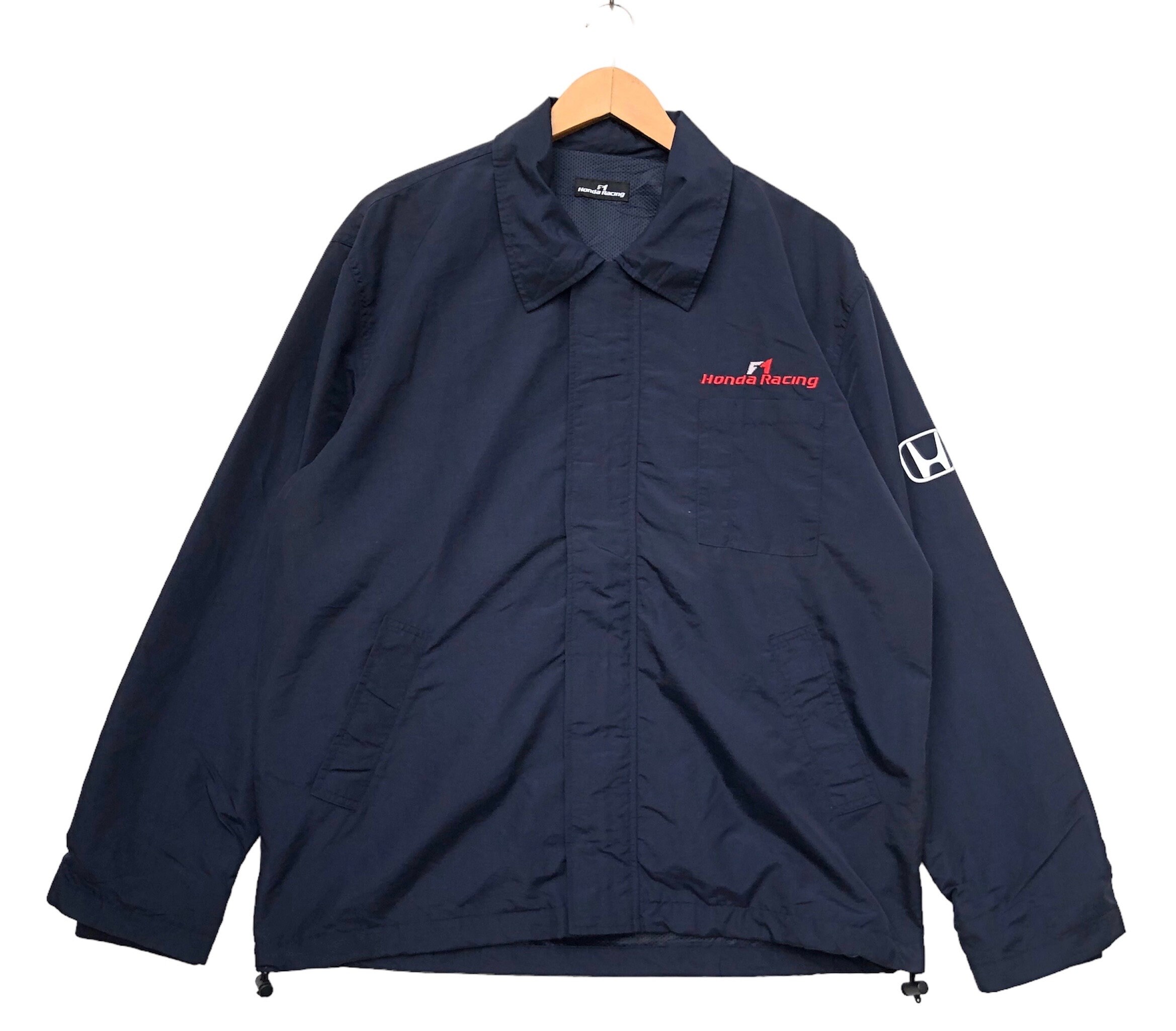 Vintage 90s Honda F1 Formula One Embroidered Racing Jacket Vtec ...