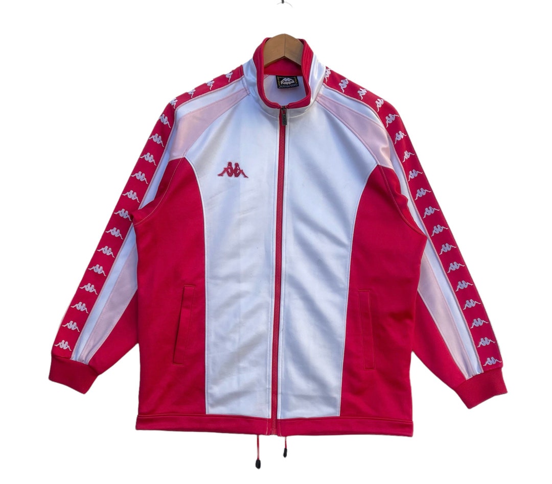 Vintage 90s Kappa Sports Big Logo Jacket | Sidetape | M | Spell Out ...