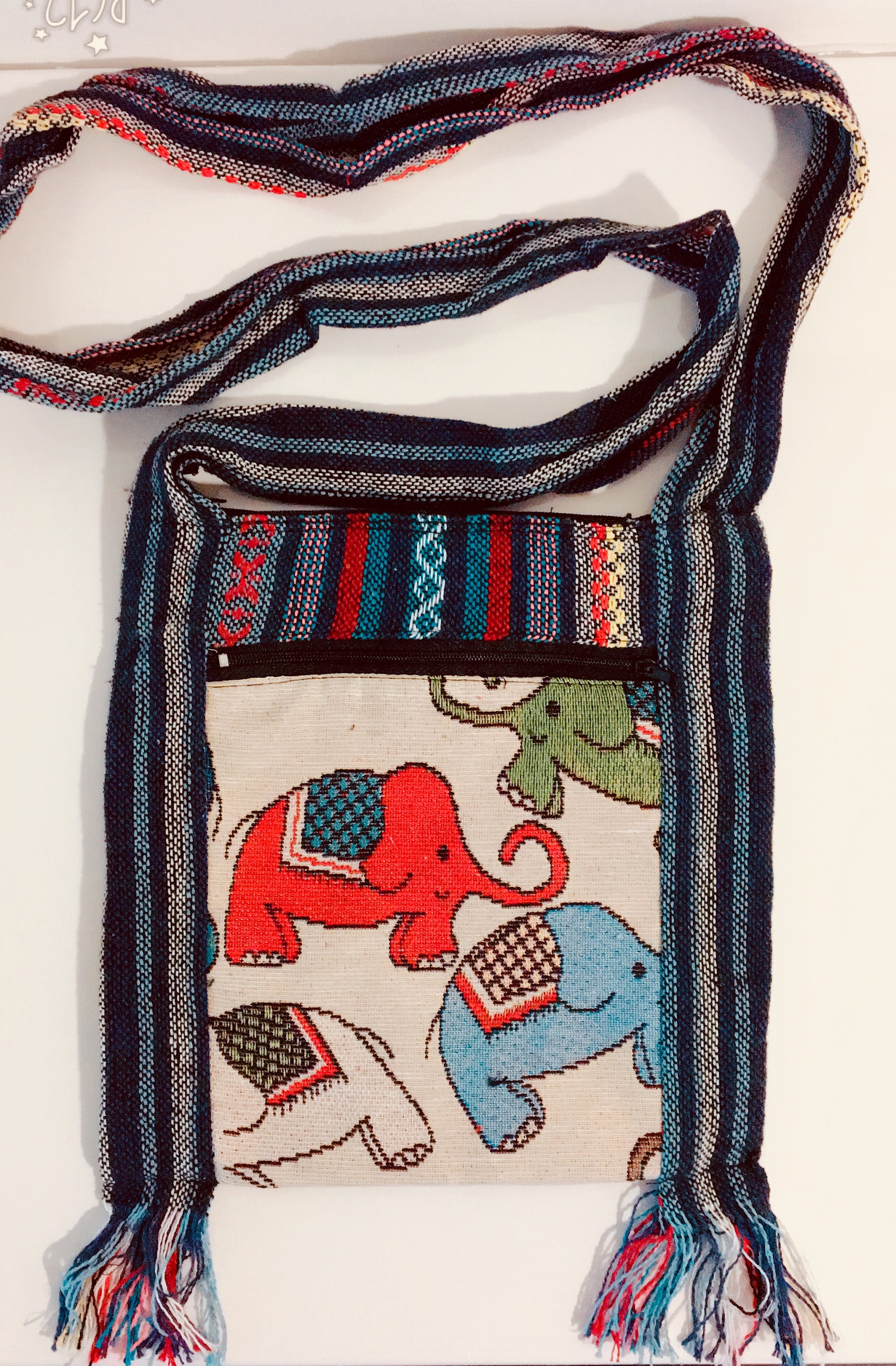 Elephant and Owl Hmong Fabric Bag , Crossbody Bag - Etsy