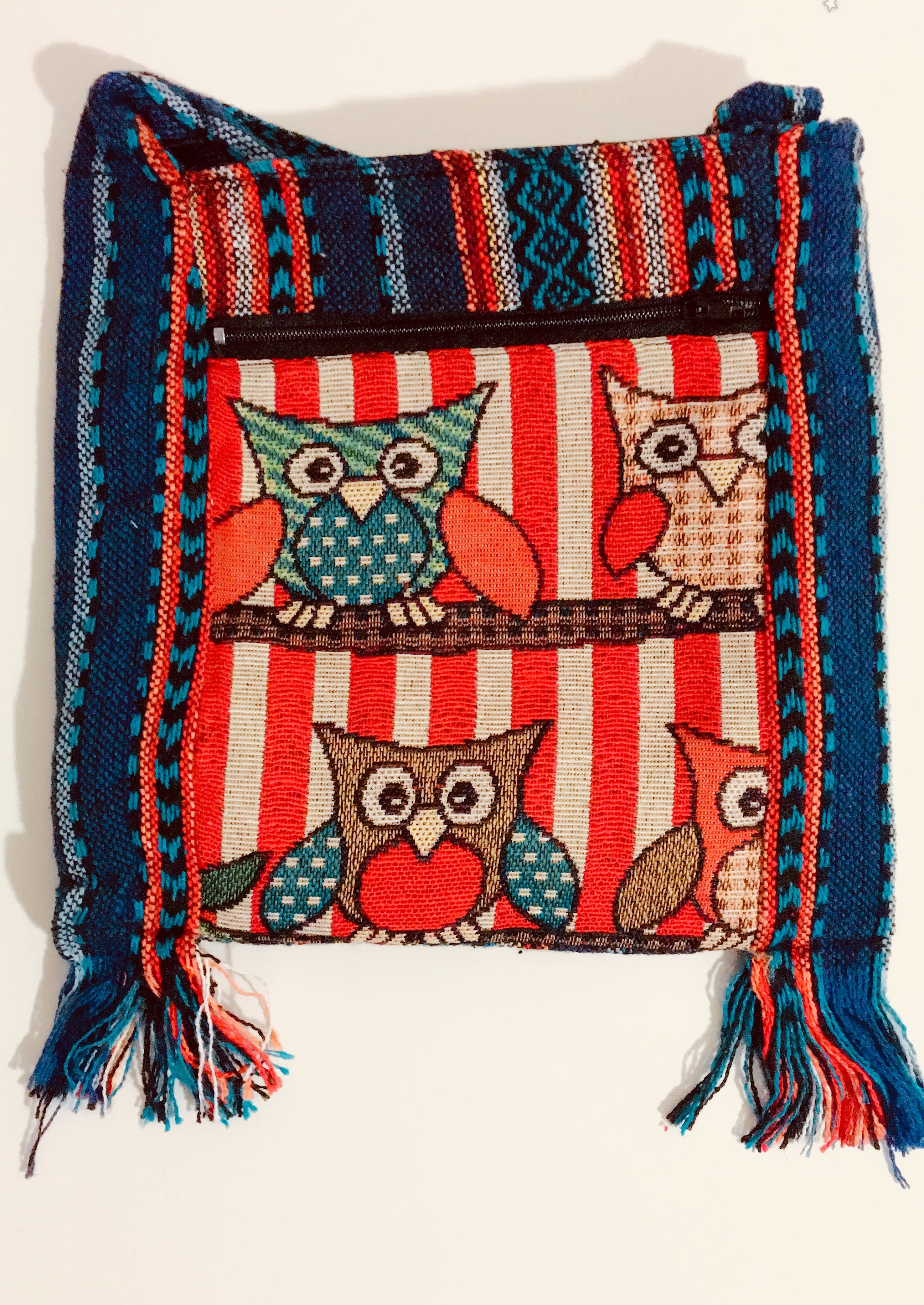Elephant and Owl Hmong Fabric Bag , Crossbody Bag - Etsy