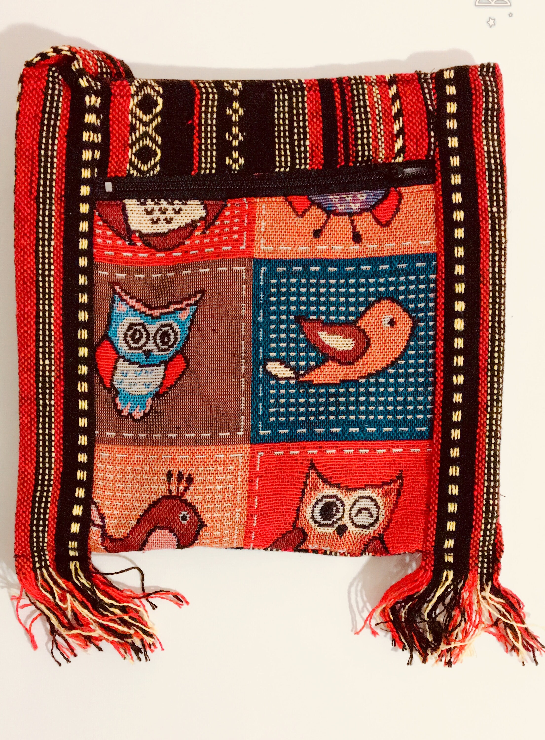 Elephant and Owl Hmong Fabric Bag Crossbody Bag - Etsy