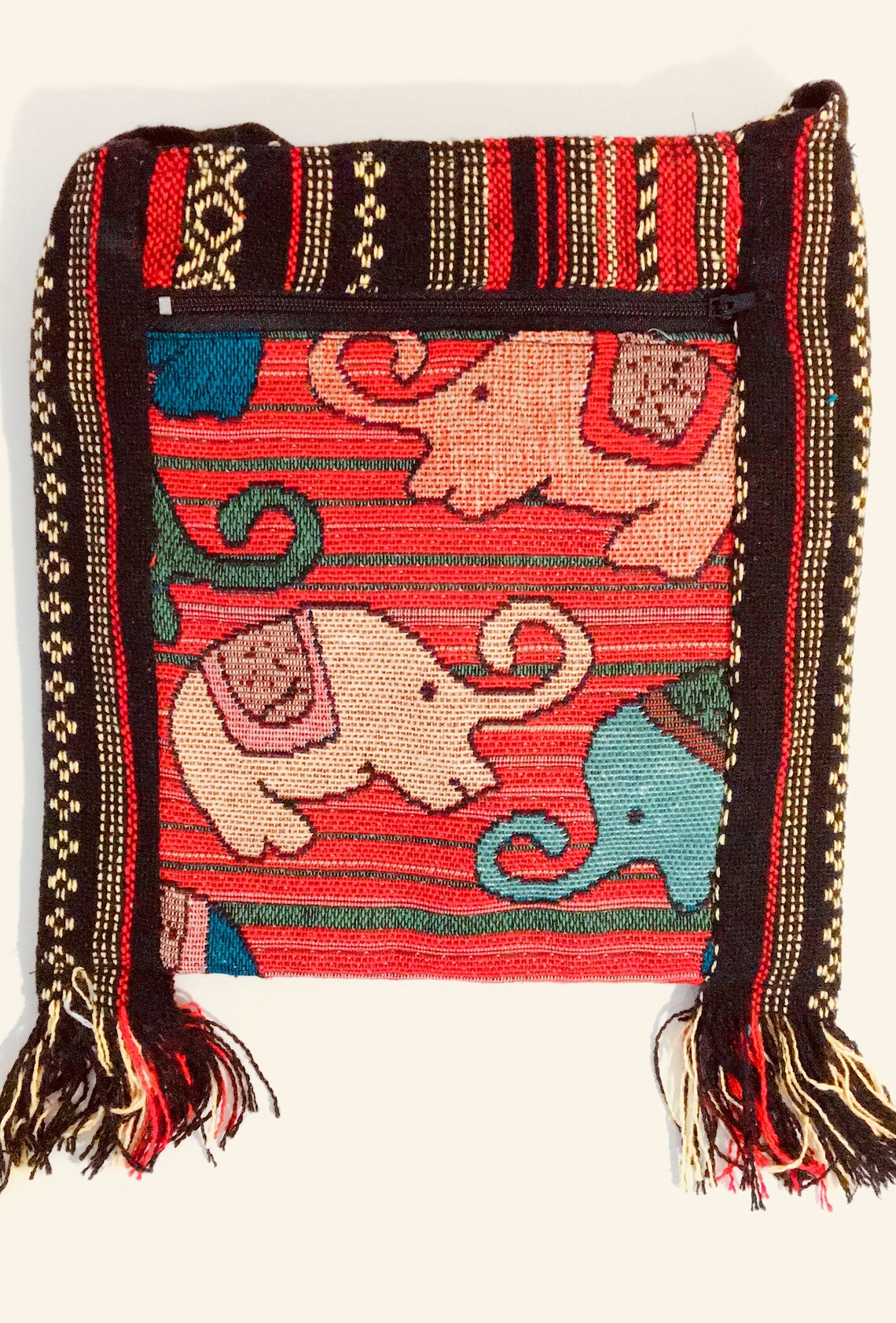 Elephant and Owl Hmong Fabric Bag Crossbody Bag - Etsy
