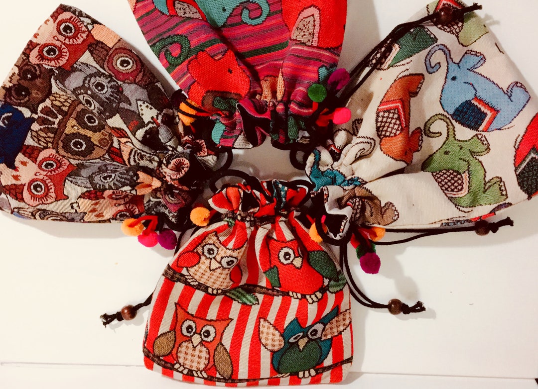 Elephant and Owl Hmong Fabric Crossbody Bag - Etsy