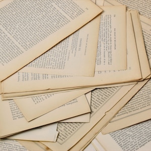 50 Old Book Pages From Victorian Books for Junk Journal, Collage or ...