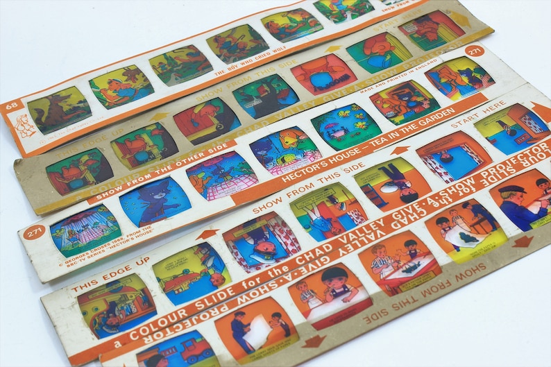 Vintage Cartoon Slides Perfect for Altered Art, Collage or Mixed Media ...