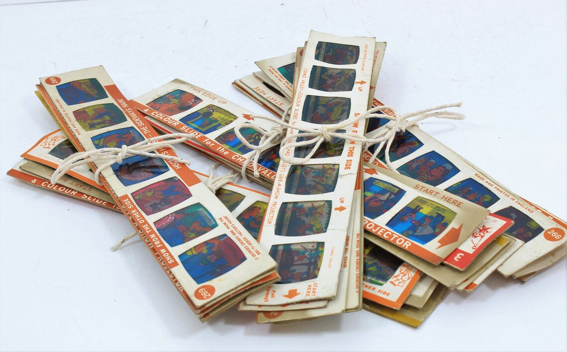 Vintage Cartoon Slides Perfect for Altered Art, Collage or Mixed Media ...