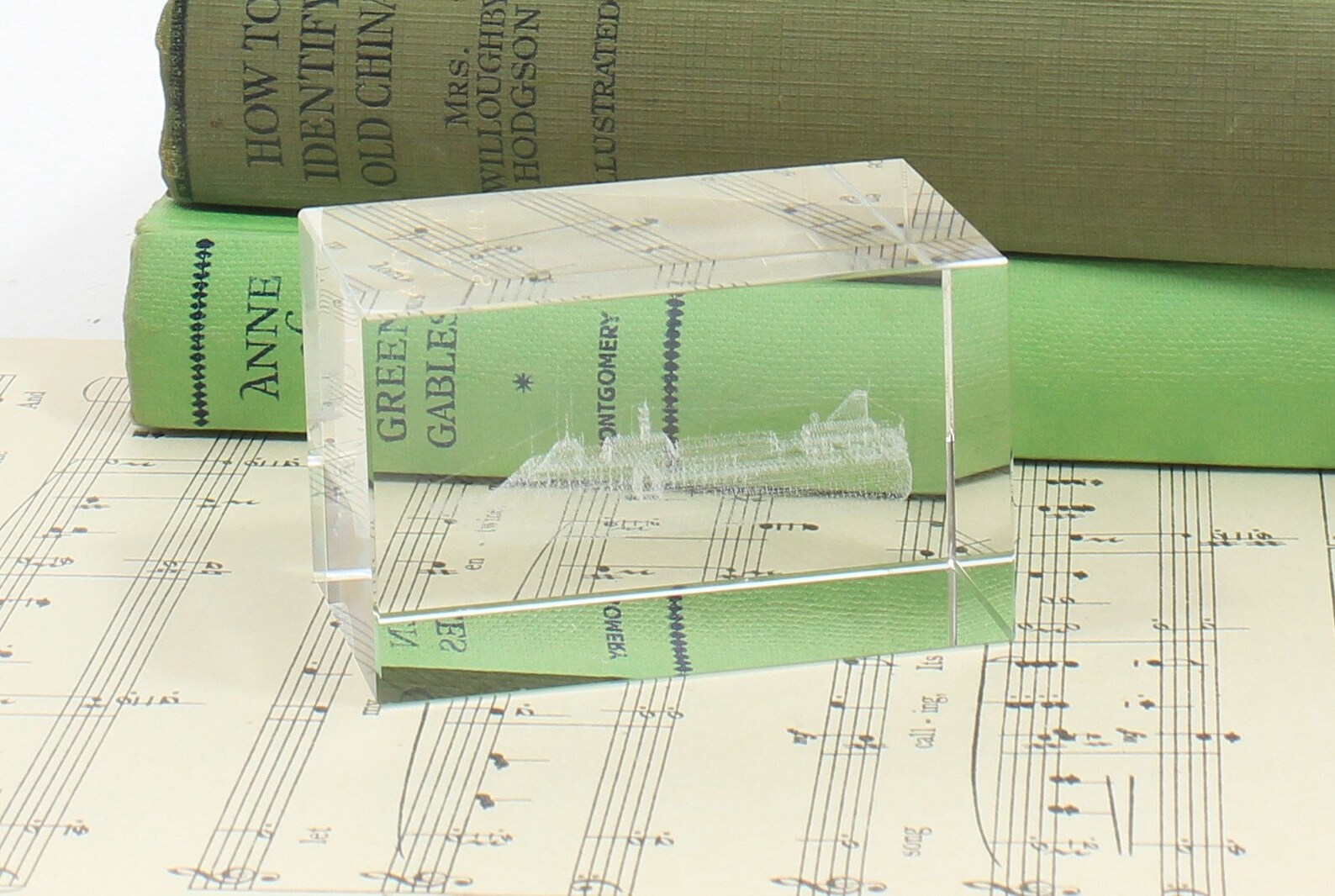 Model Ship Glass Paperweight - Etsy UK