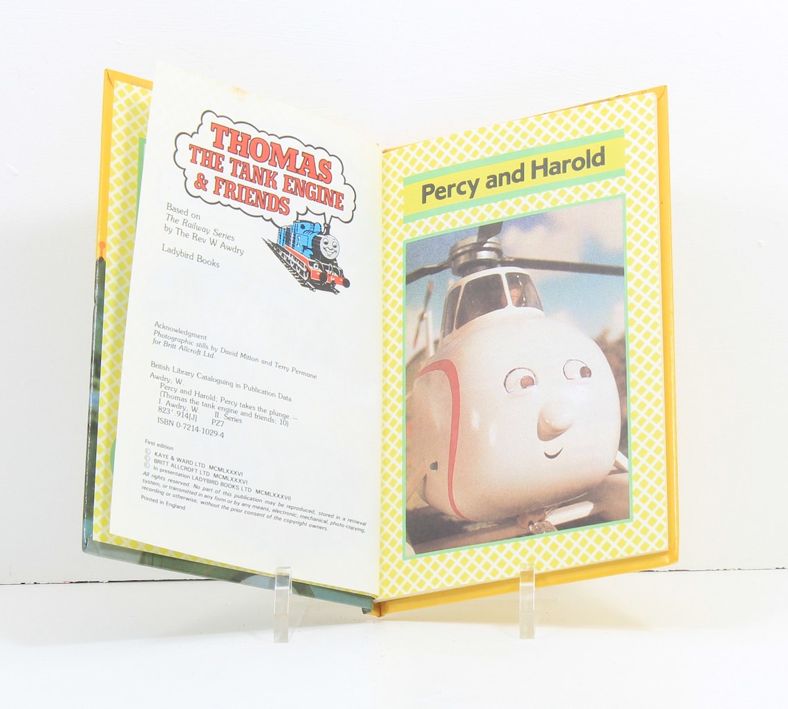 Thomas the Tank Engine Ladybird Book Percy and Harold and Percy Takes ...