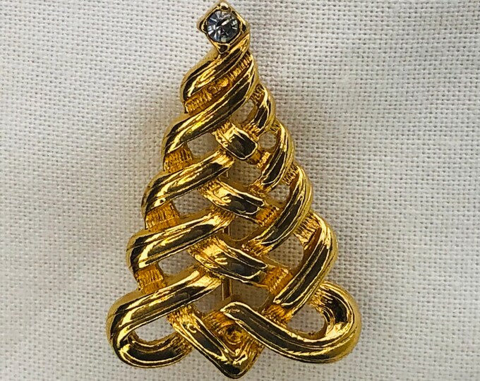 Vintage AVON Christmas Tree Brooch - Christmas Tree Pin (1985) With ...