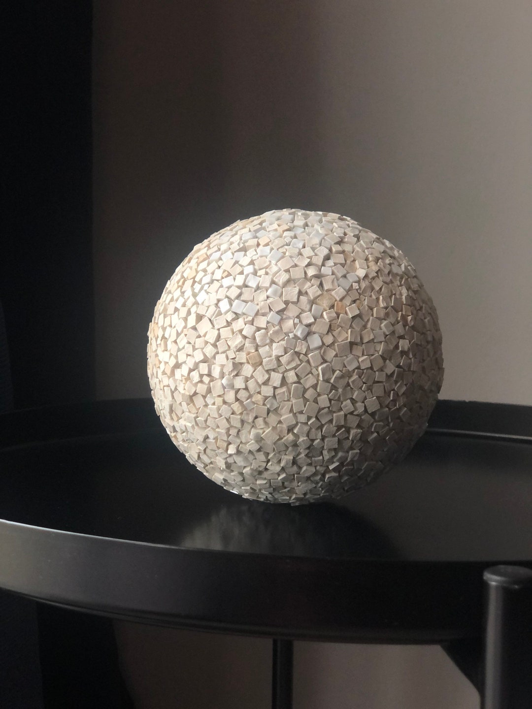 Mosaic Decorative Ball Sphere. Neutral Color. Contemporary - Etsy