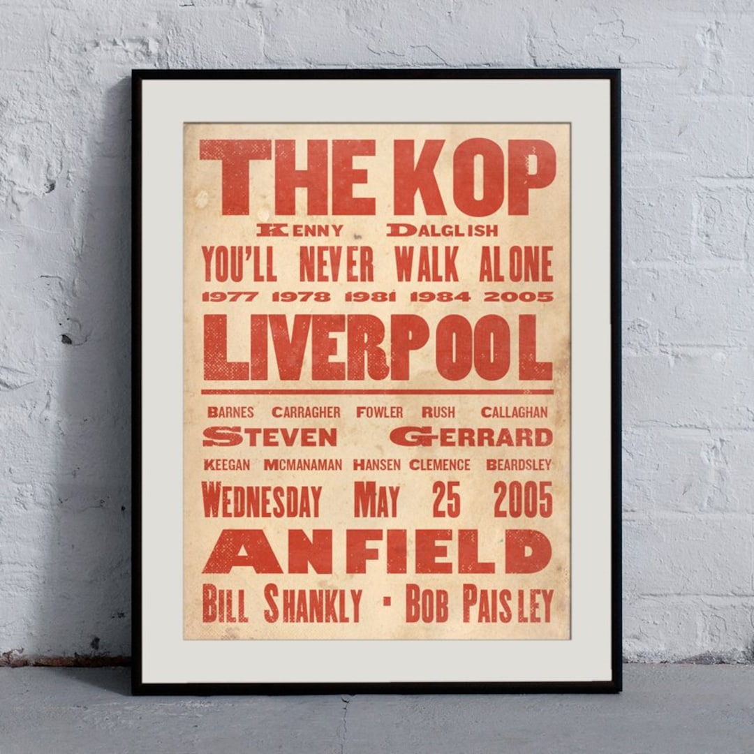 Liverpool FC Print (vintage Style) - Etsy