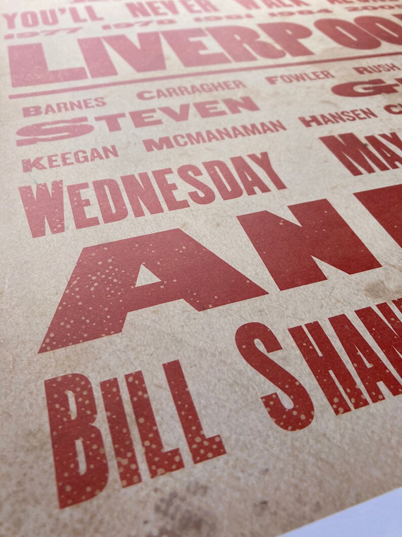 Liverpool FC Print (vintage Style) - Etsy