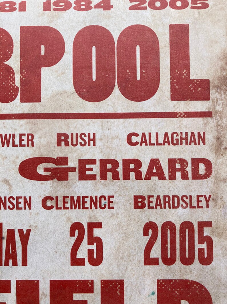 Liverpool FC Print (vintage Style) - Etsy