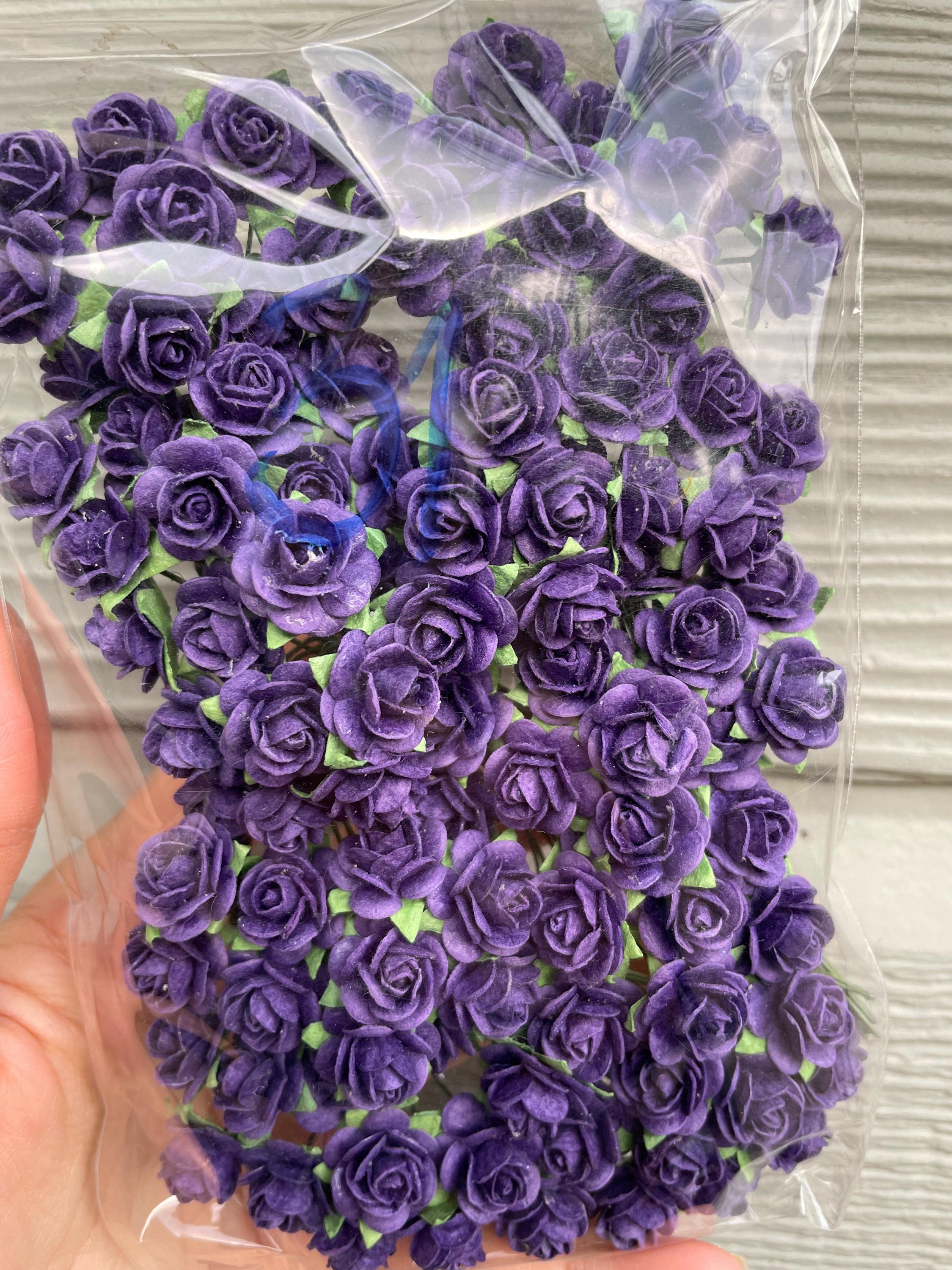 Limited Stock 100 Pcs. 15 Mm Roses Mulberry Paper - Choose Color, Deep ...
