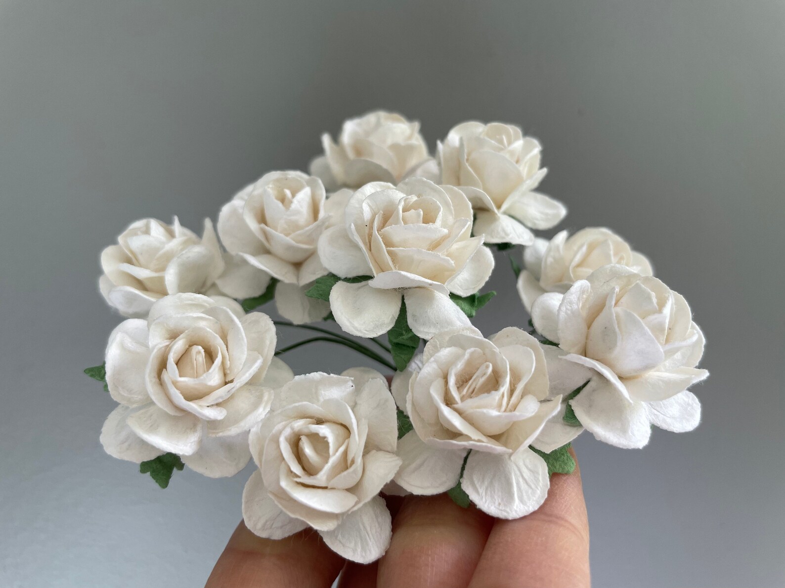 28 Mm. Roses Mulberry Paper White Color Wedding Baby Shower Paper ...