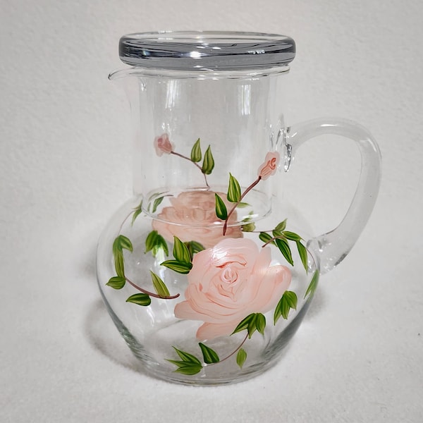 Vintage Pitcher and Glass Bedside - Etsy