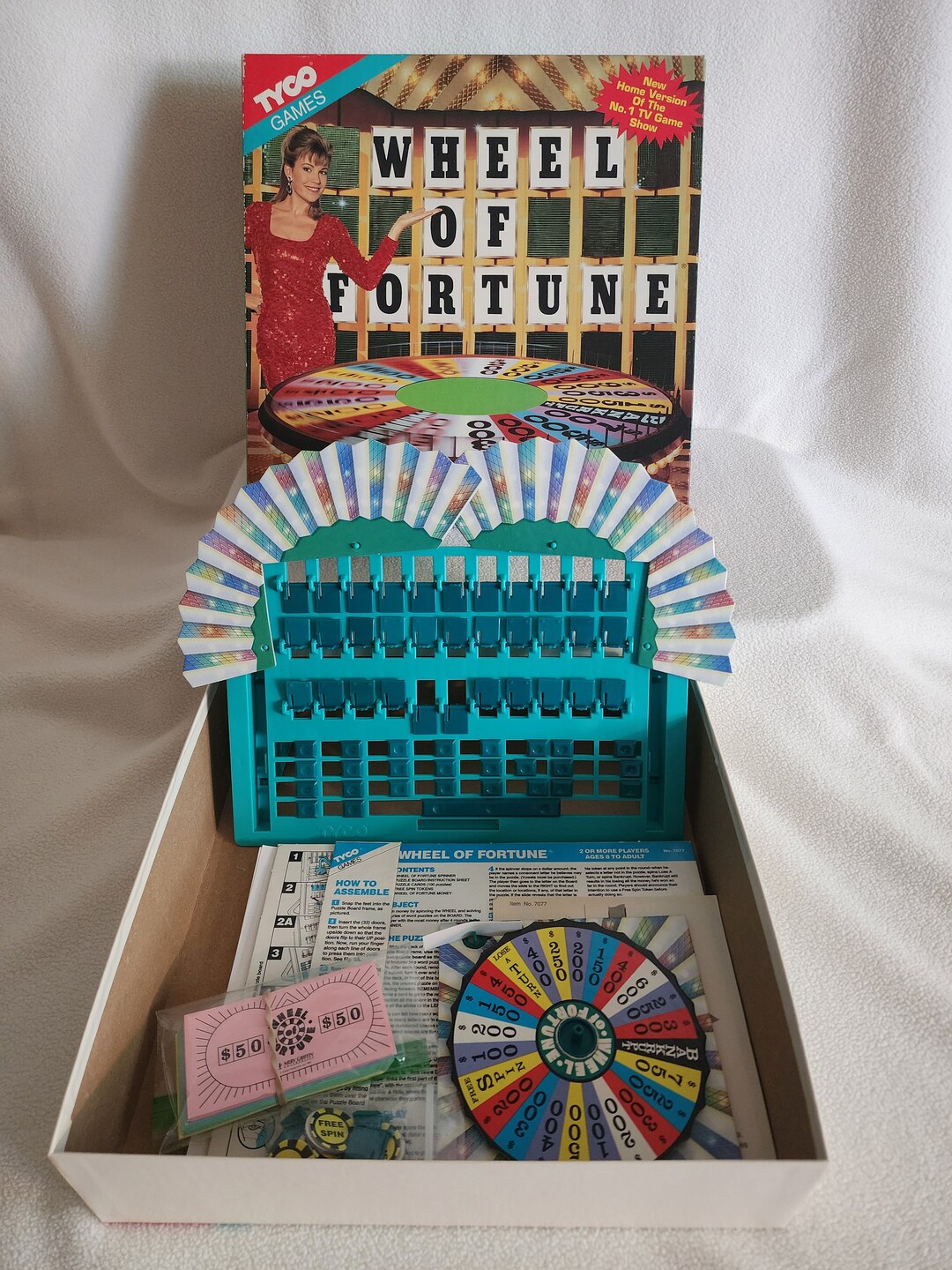 Wheel of Fortune Board Game by Tyco 1992, Complete in Original Box ...