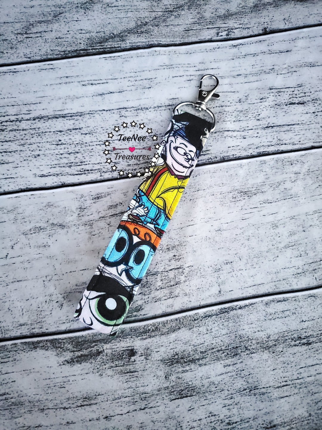 90s Nostalgia Fabric Keychain - Keyfob Wristlet - Etsy