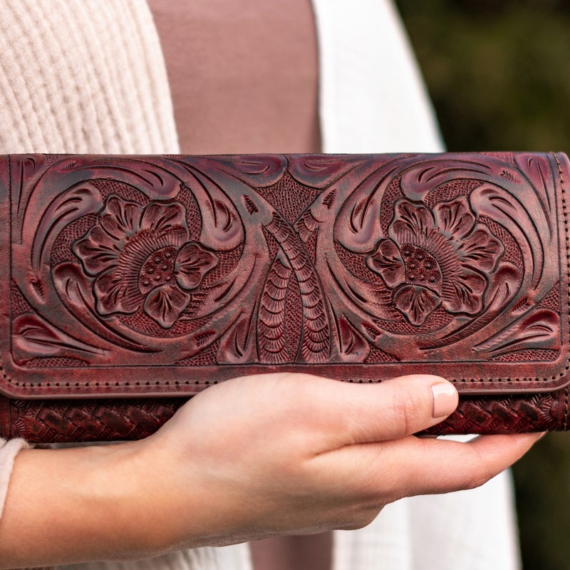 Leather Wallet Woman - Etsy