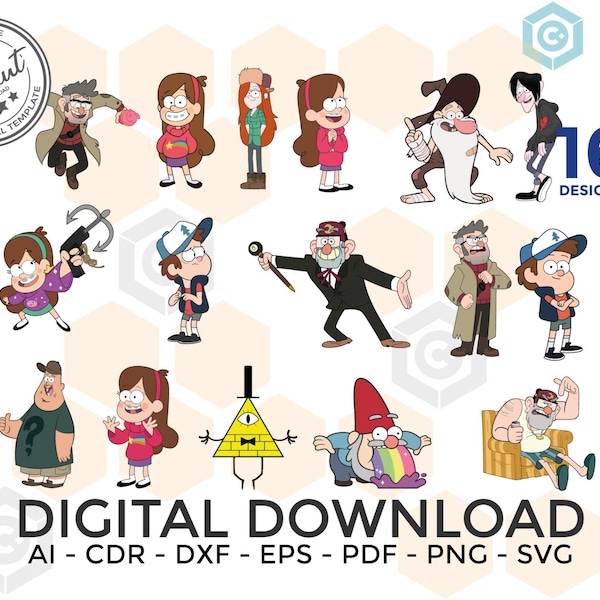 Gravity Falls Svg - Etsy