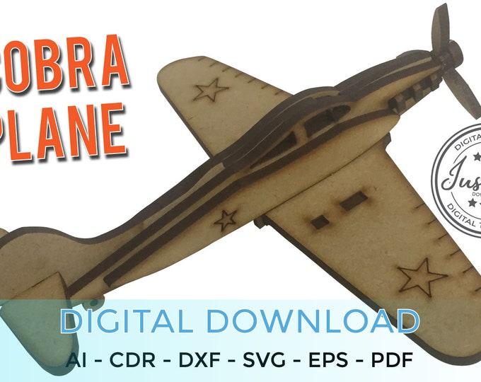 Airplane Rc P51-B Laser Cut File Digital Download Drawing Dxf - Etsy Canada