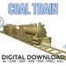 Exquisite Laser Cut Train Model - Locomotive, Coal Wagon & Passenger ...