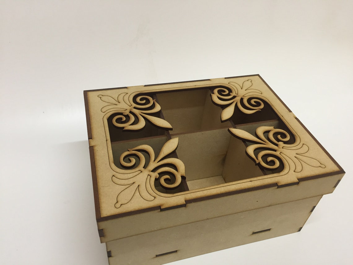 Laser Cut Tea house tea holder box tea bag dispenser tea | Etsy