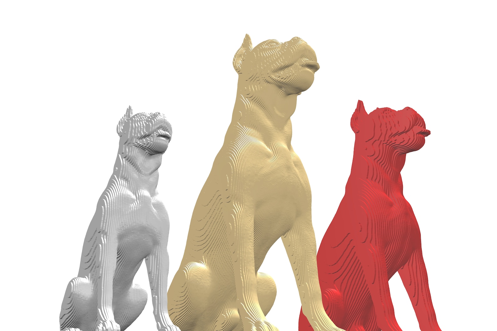 BOXER 3d Sculpture Laser Cut Vector FILE Cdr Dxf Eps for | Etsy