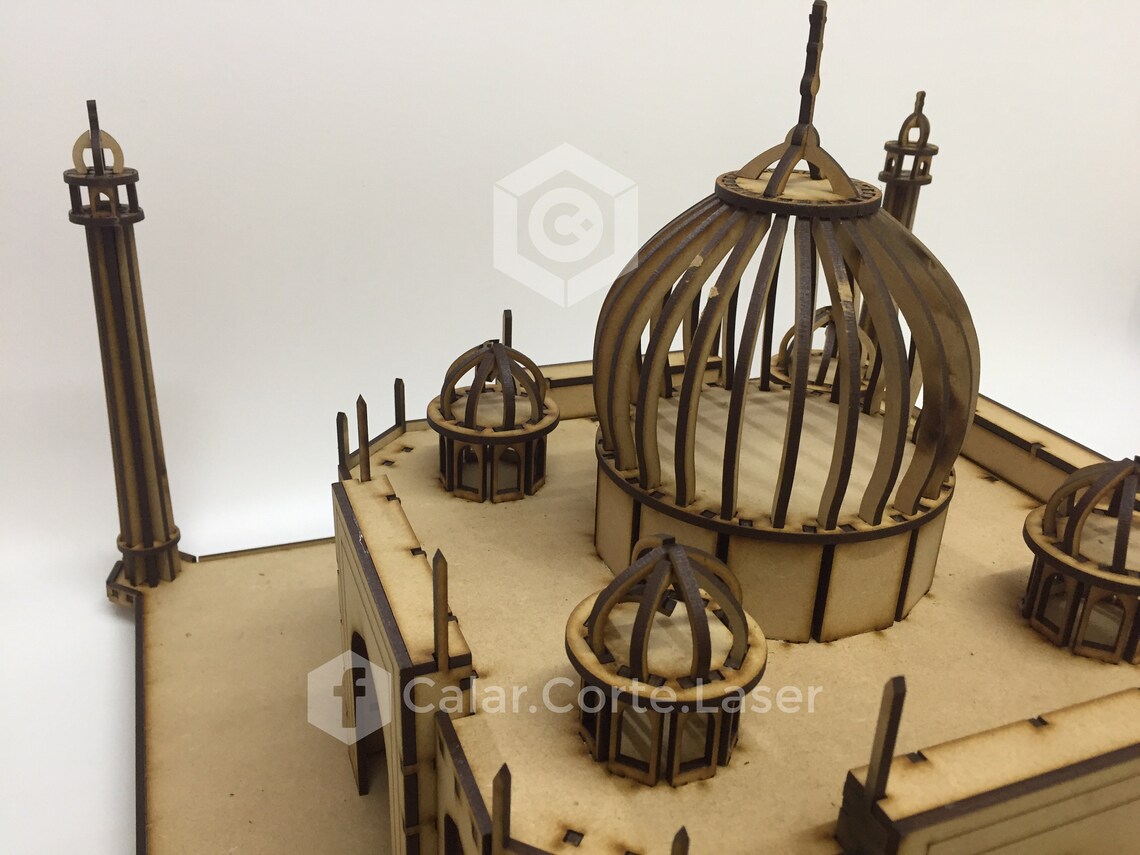 Laser Cut Vector FILE Cdr Dxf Eps for Laser Cut or Cnc Router TAJ MAHAL ...
