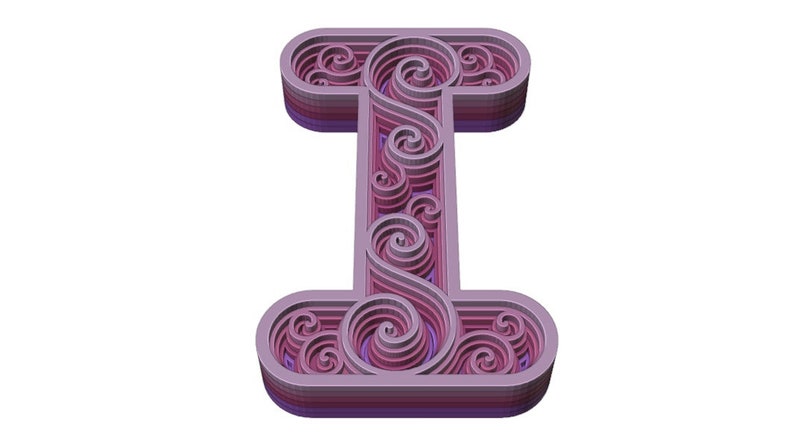 Layered Letter Layered Letter Svg Layered Floral Alphabet - Etsy