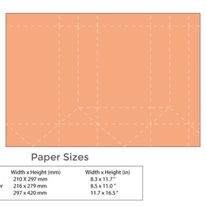 Paper Bag Template, Rectangular Bag, Gift Bag, Storage Bag, Birthday ...