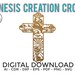 EASTER Genesis Cross, Cruz Genesis Creacion Laser Cut, Laser Cut ...