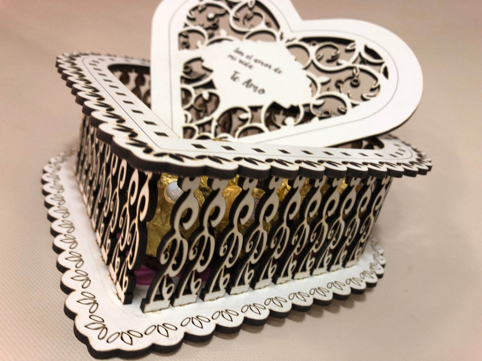 Laser Cut Heart Box Laser Cut Laser Cut Vector Vector - Etsy