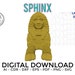 Sphinx Cardboard Sculpture, Laser Cut Vector, Dxf Files for Laser ...