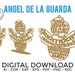 Laser Cut Easter Decor With Angel Prayer Cross Digital Vector Files ...